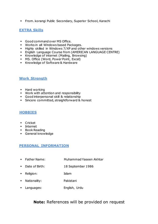 ZAHID(New CV) | PDF