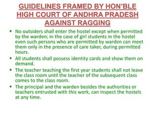 57663649-Anti-Ragging for medical and dental students | PPT