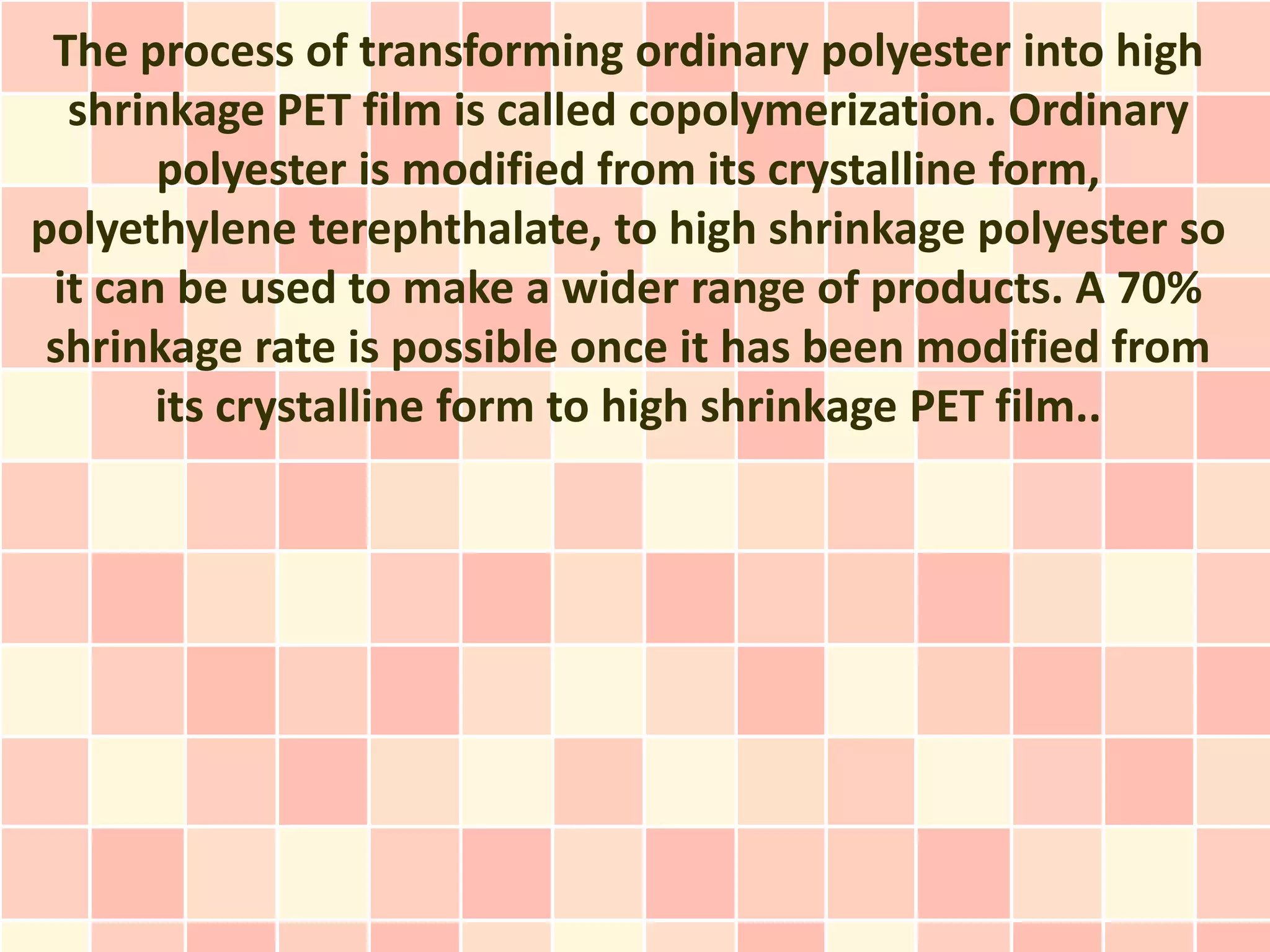 How Polyester Is Copolymerized | PPTX
