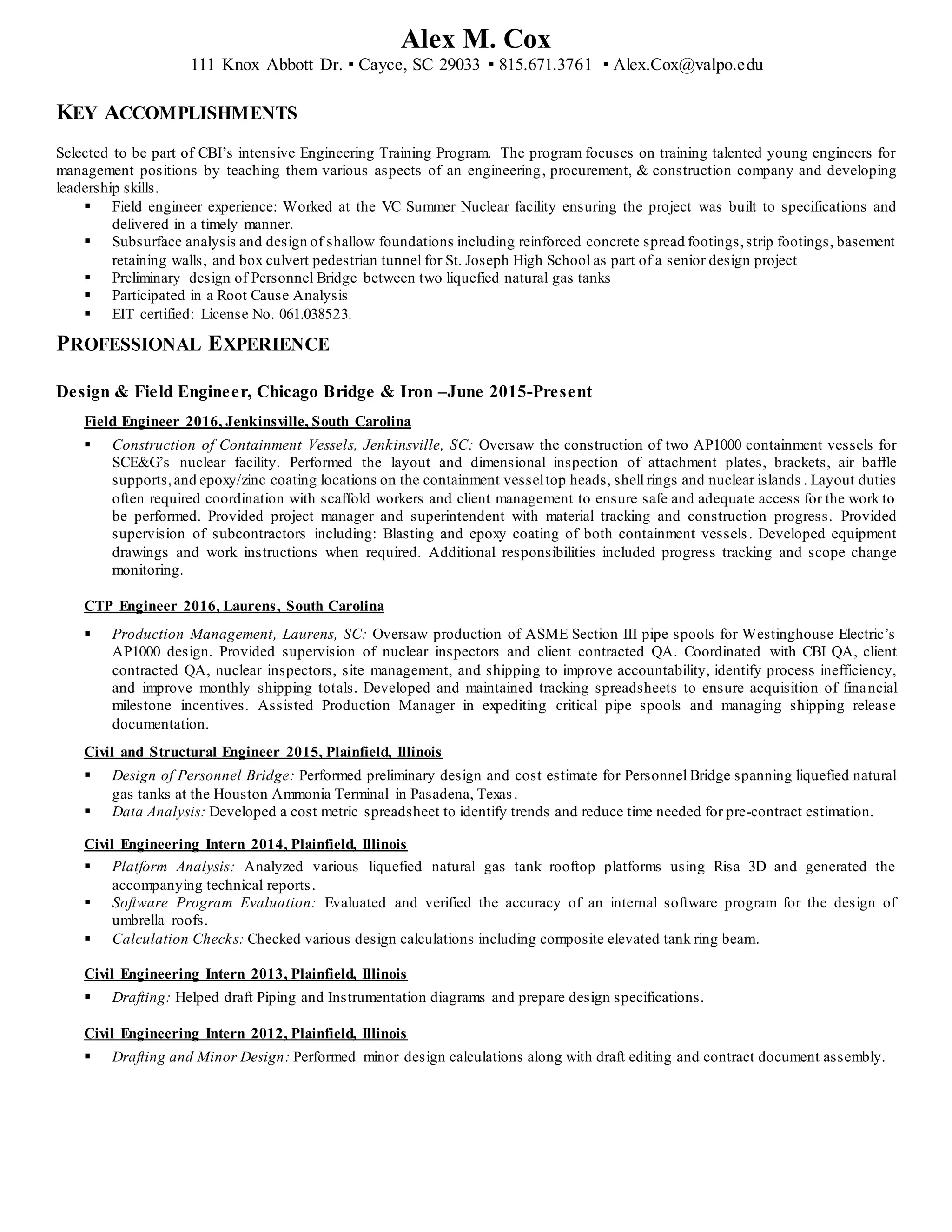 Alex Cox - Resume 12-25-16 | PDF