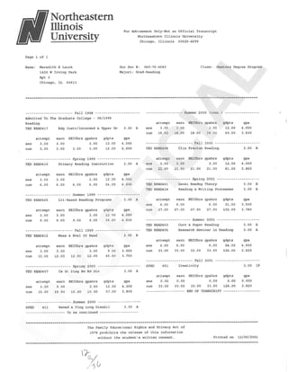 Northeastern transcript | PDF