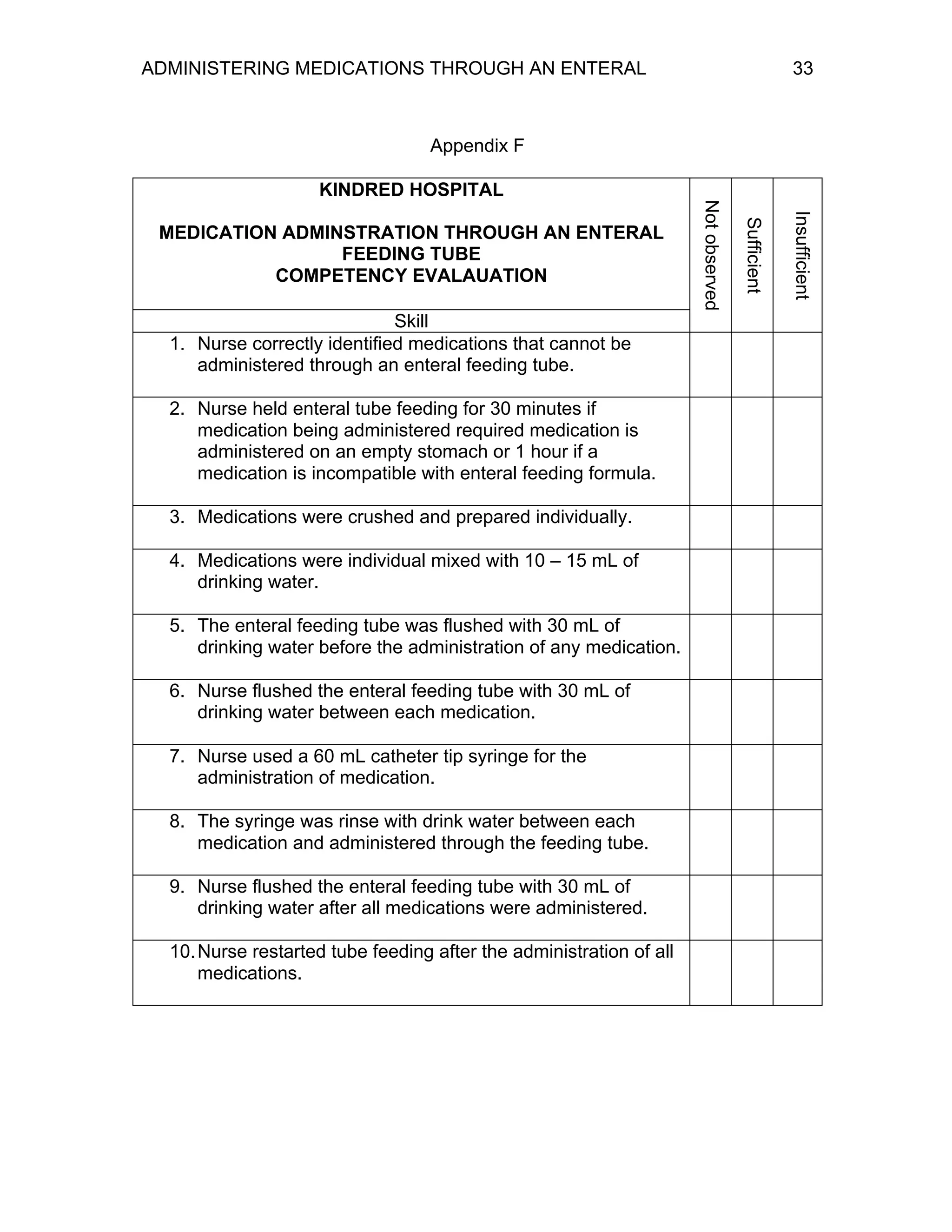 Administering Medications Through an Enteral Feeding Tube Safely | PDF
