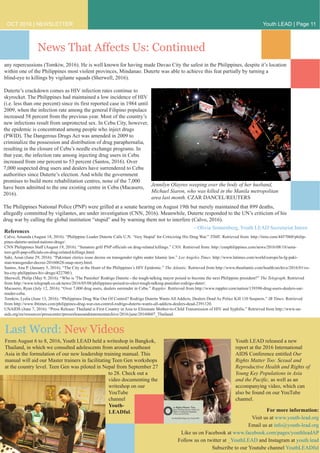 Youth LEAD Newsletter October 2016 | PDF