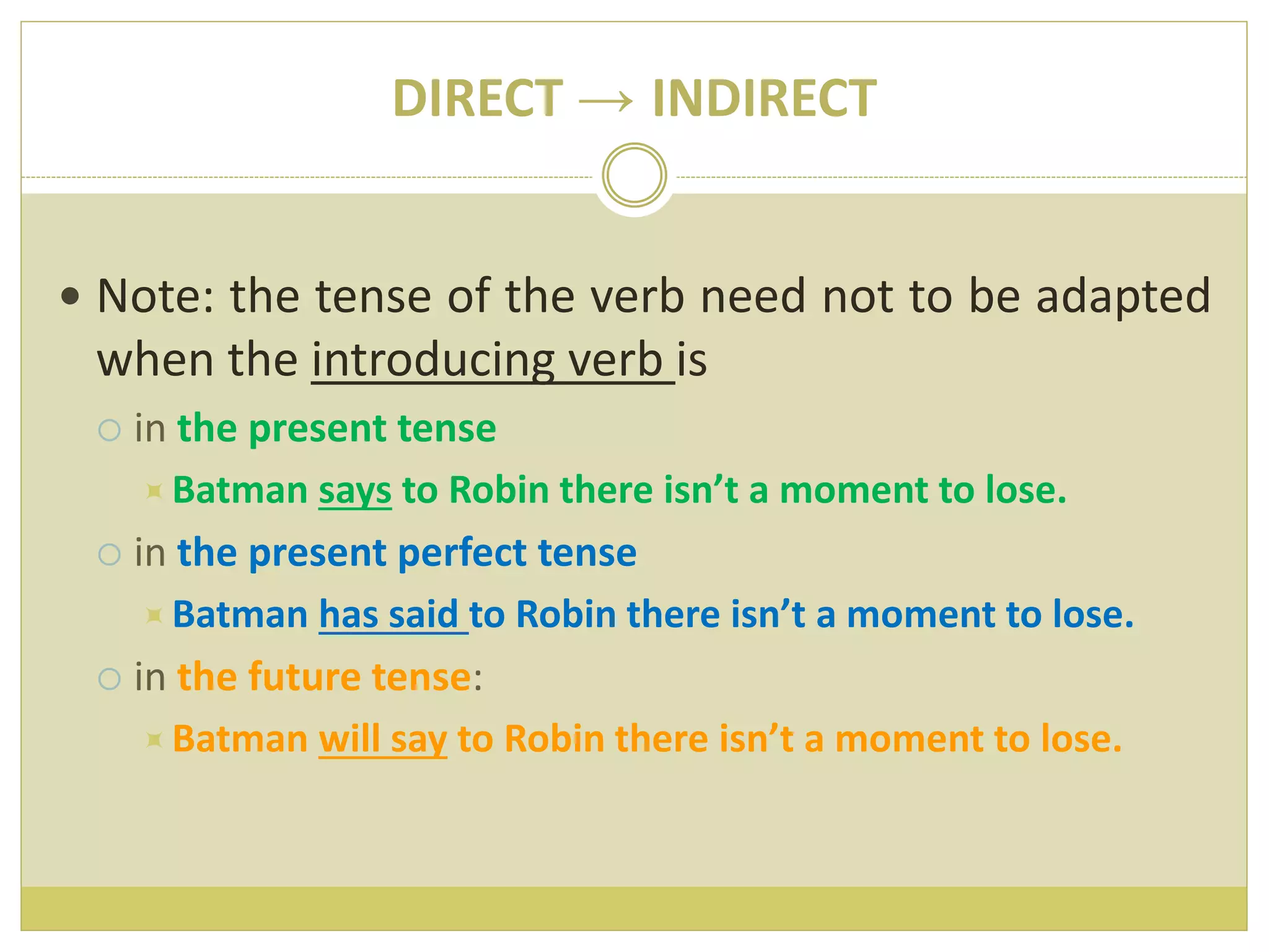 Direct and Indirect Speech | PPT