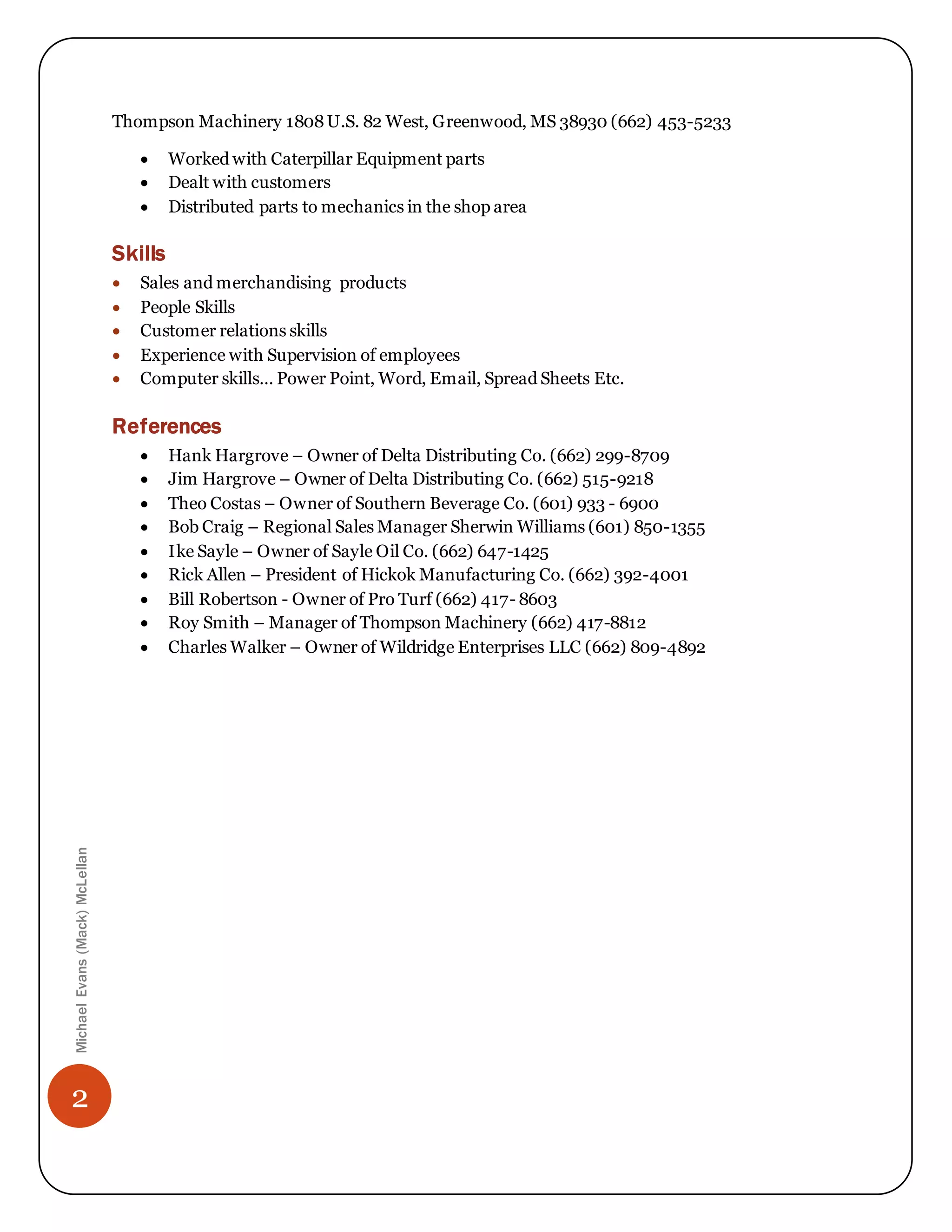 Mack McLellan Resume | DOCX | Business | Business and Finance