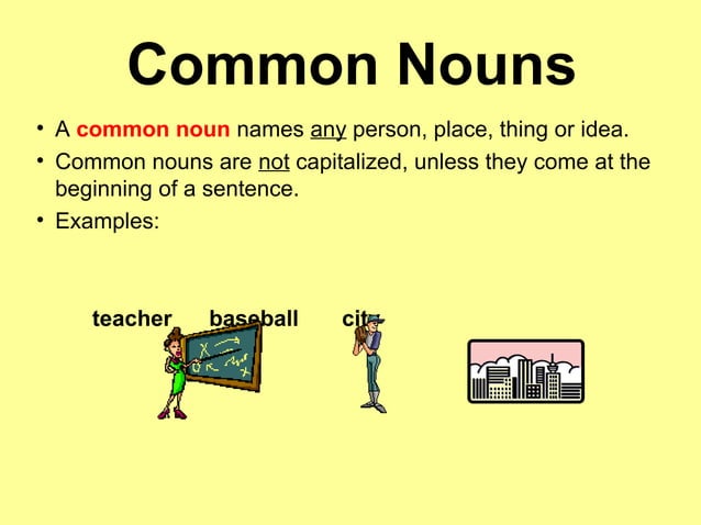 Nouns-Common and proper nouns- cycle one.ppt