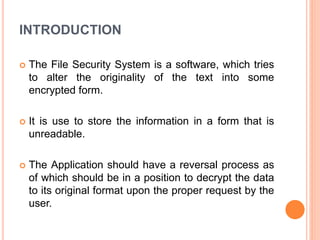 File Security System_2 | PPT