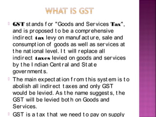 GST PPT | PPT