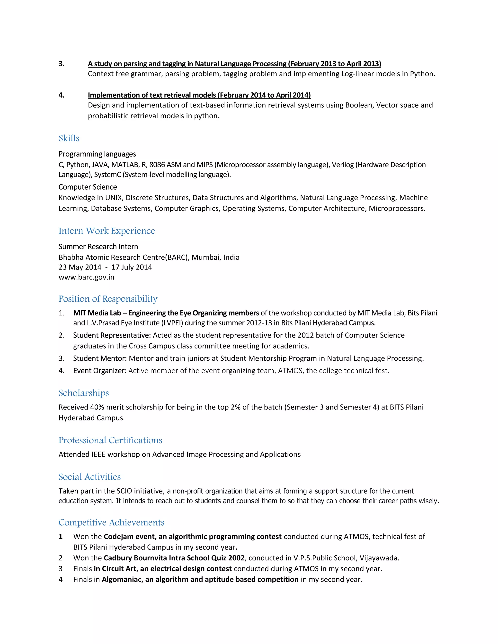 Maniteja_Nandana_resume | PDF