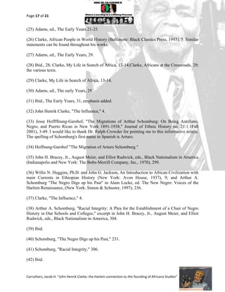 John Henrik Clarke: the Harlem connection to the founding of Africana ...