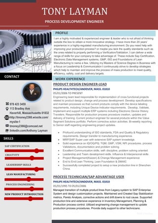 tony layman resume 5 | PDF