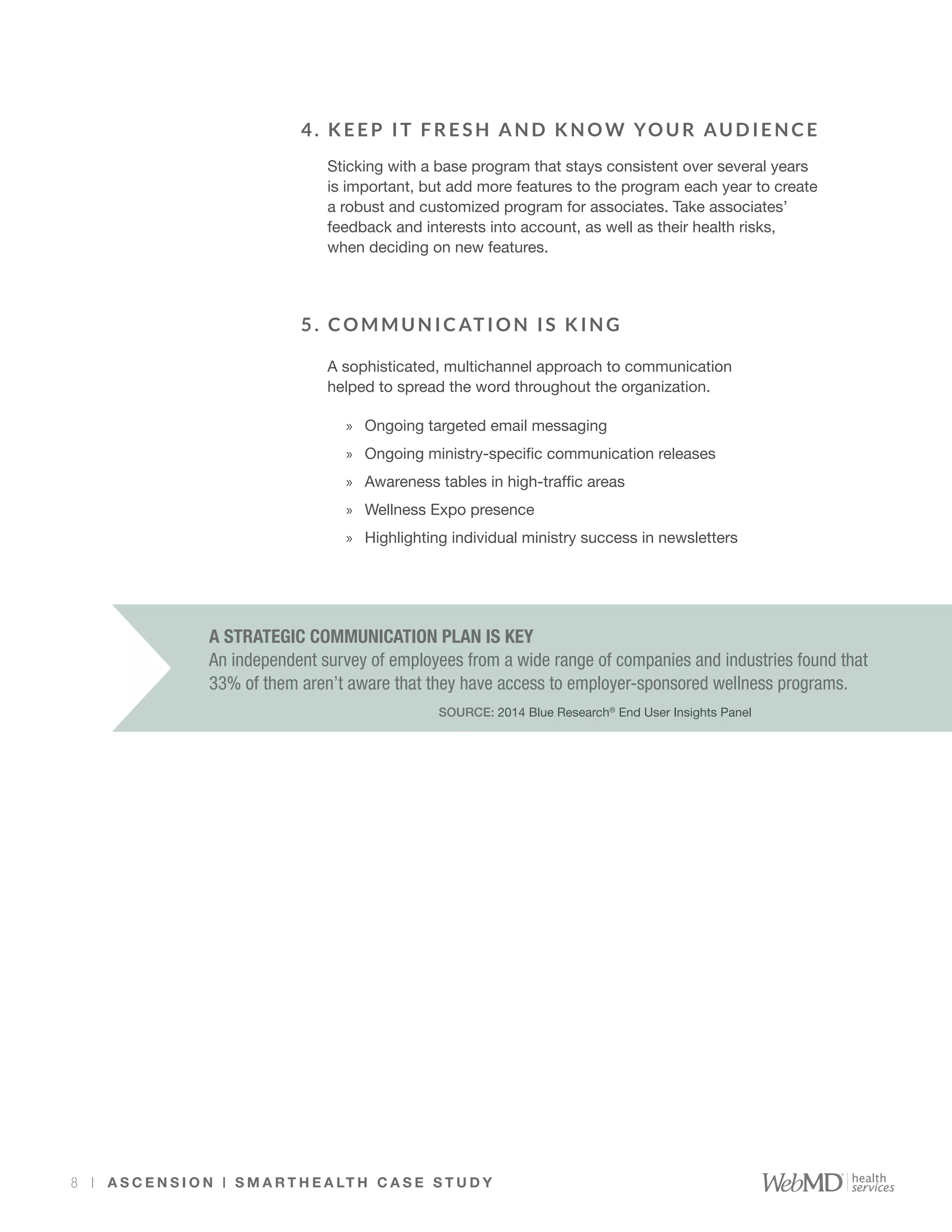 WebMD-Ascension Case Study | PDF