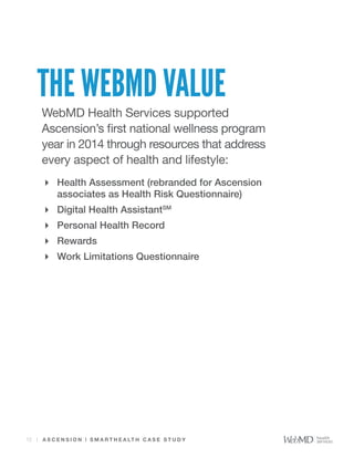 WebMD-Ascension Case Study | PDF