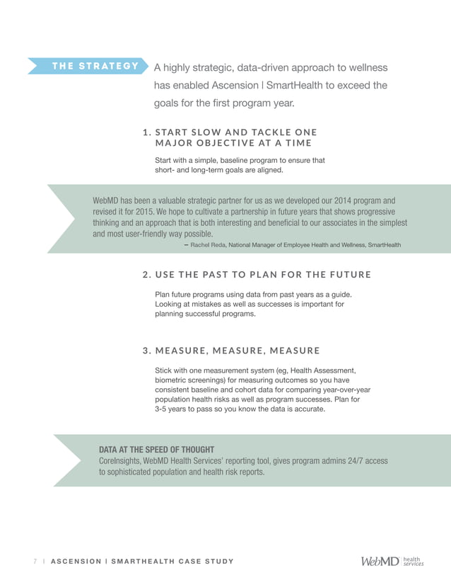 WebMD-Ascension Case Study | PDF