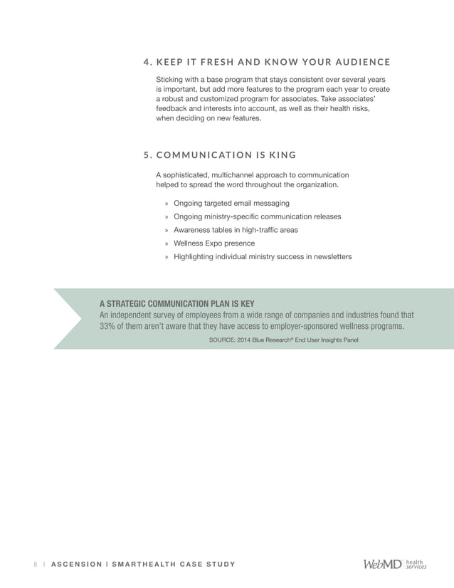 WebMD-Ascension Case Study | PDF