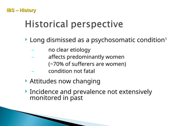Irritable Bowel Syndrome ( IBS ) presentation.ppt