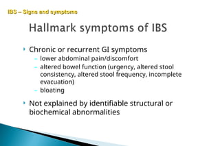 Irritable Bowel Syndrome ( IBS ) presentation.ppt