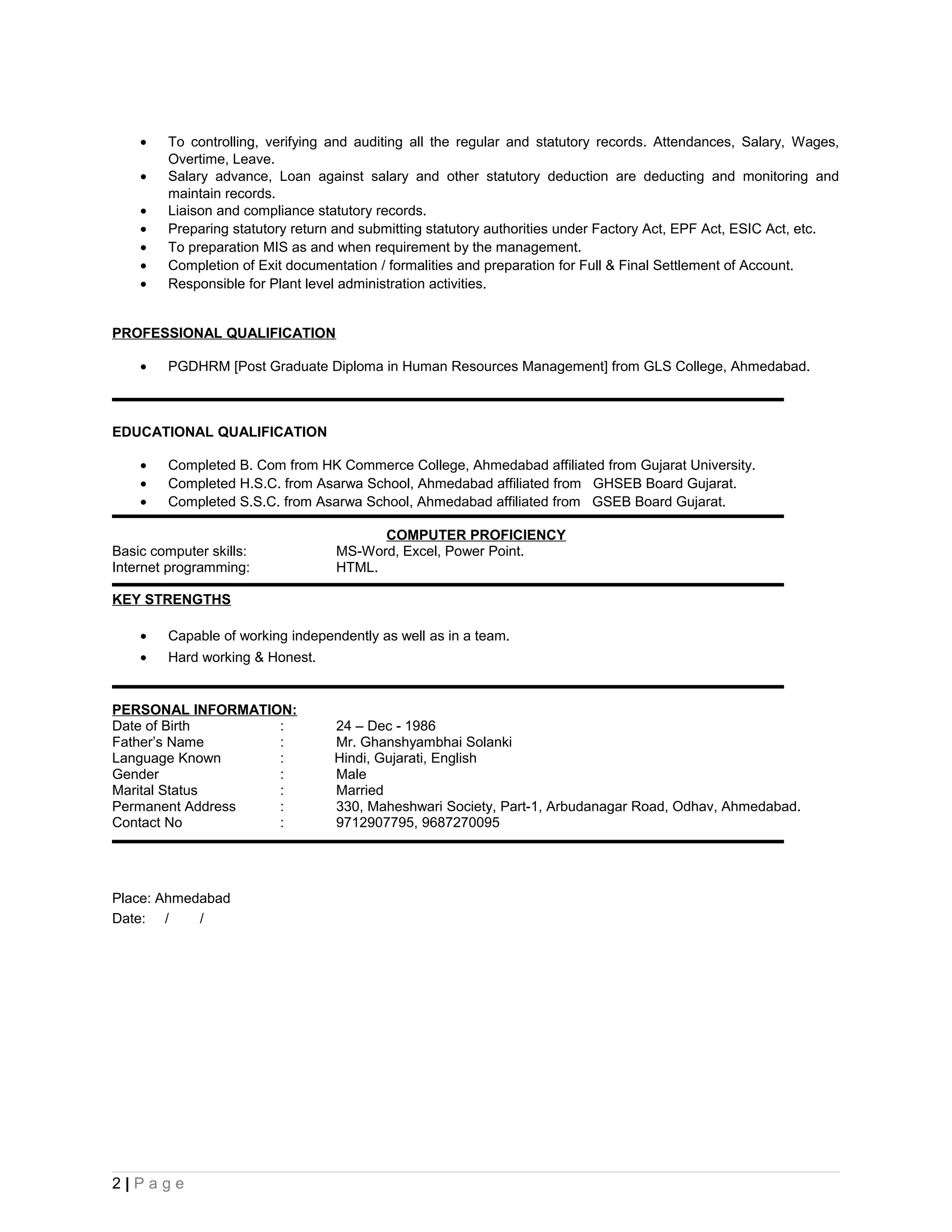 Resume - Prashant1 | DOC