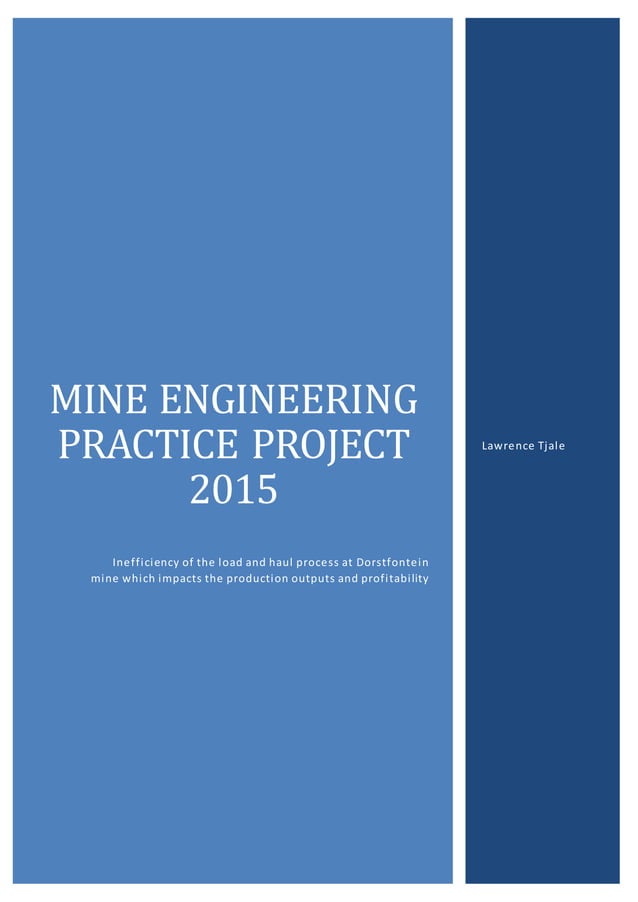 Mine Engineering project | PDF