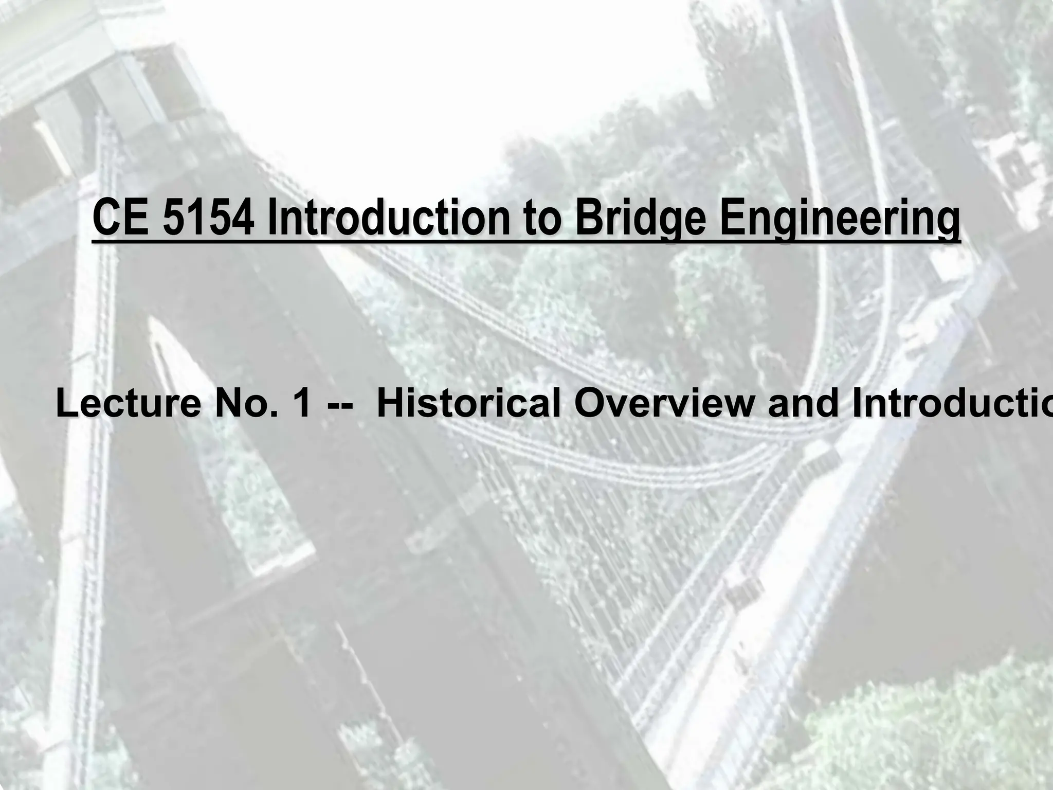 CHapter 1 introduction to bridge design eng | PPT