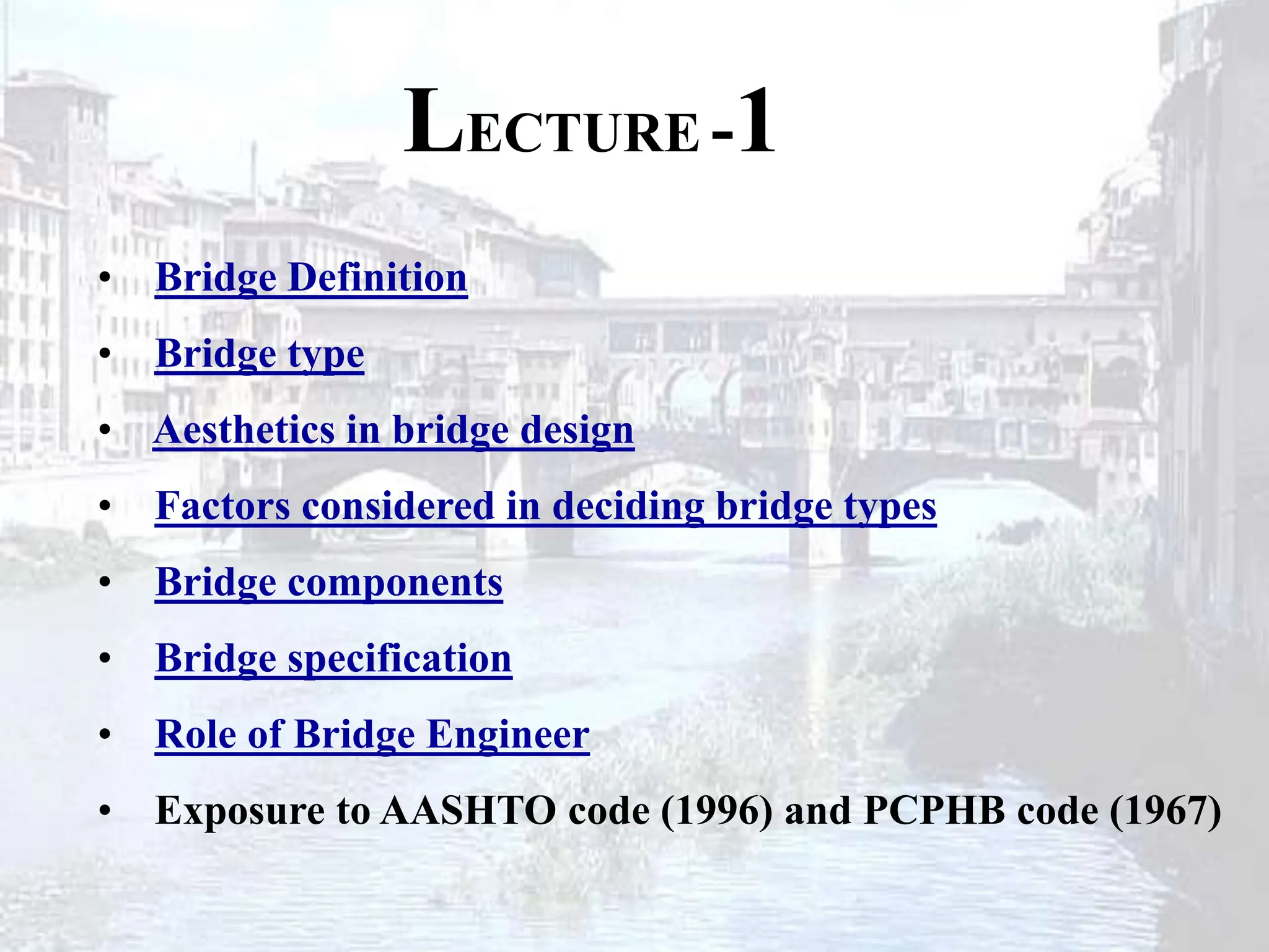 CHapter 1 introduction to bridge design eng | PPT