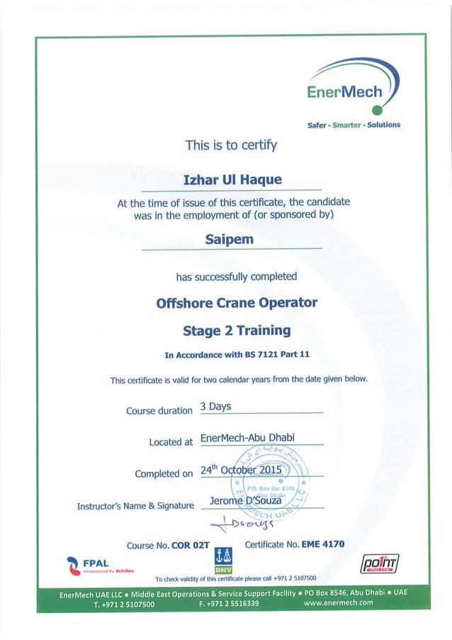 EnerMech Stage 1 & 2 | PDF