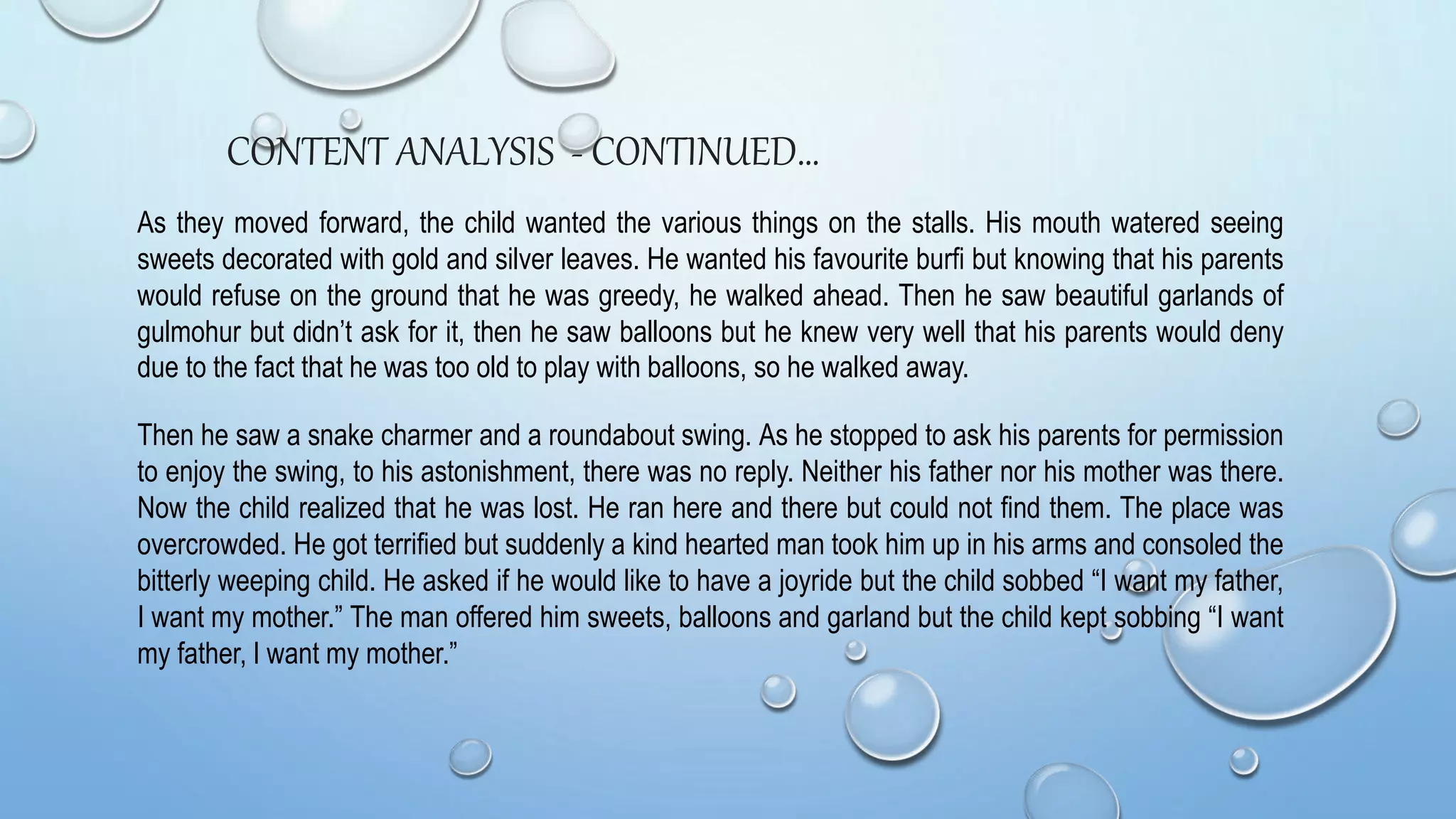 the lost child ppt | PPTX