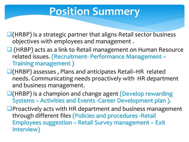 HRBP | PPTX | Human Resources | Business