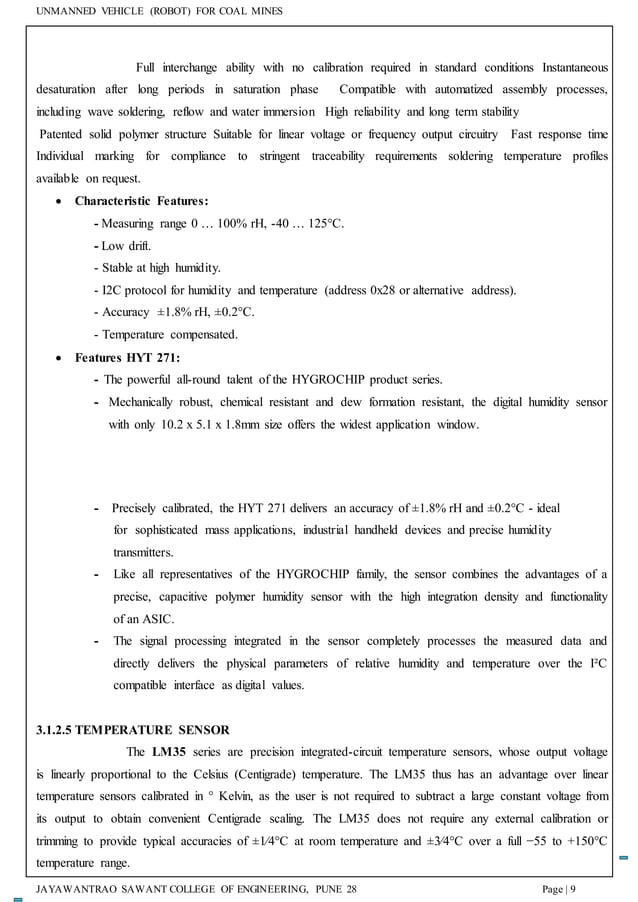 unmanned vehicle robot for coal mines 1111111111111111 | PDF