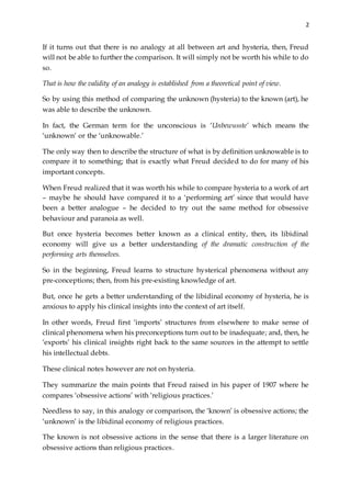 Sigmund Freud on 'Obsessive Actions and Religious Practices' | DOCX