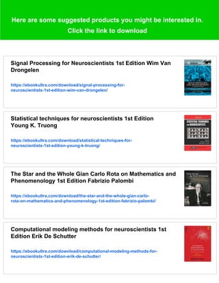 Mathematics for Neuroscientists Fabrizio Gabbiani | PDF