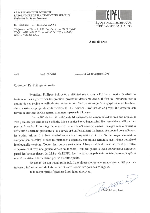 EPFL_LetterOfRecommendation | PDF
