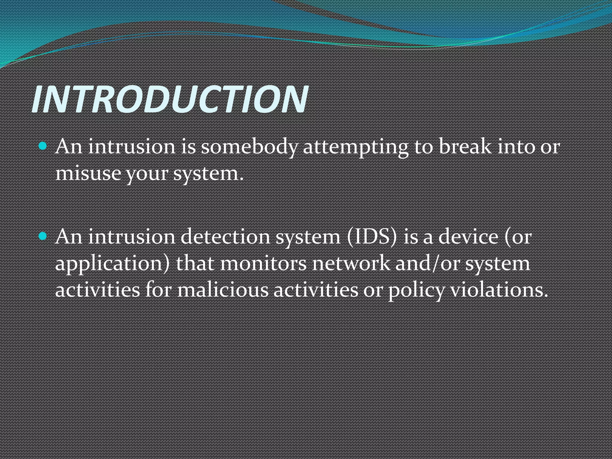 Intrusion detection system | PPT