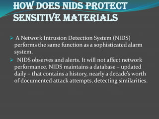 Intrusion detection system | PPTX
