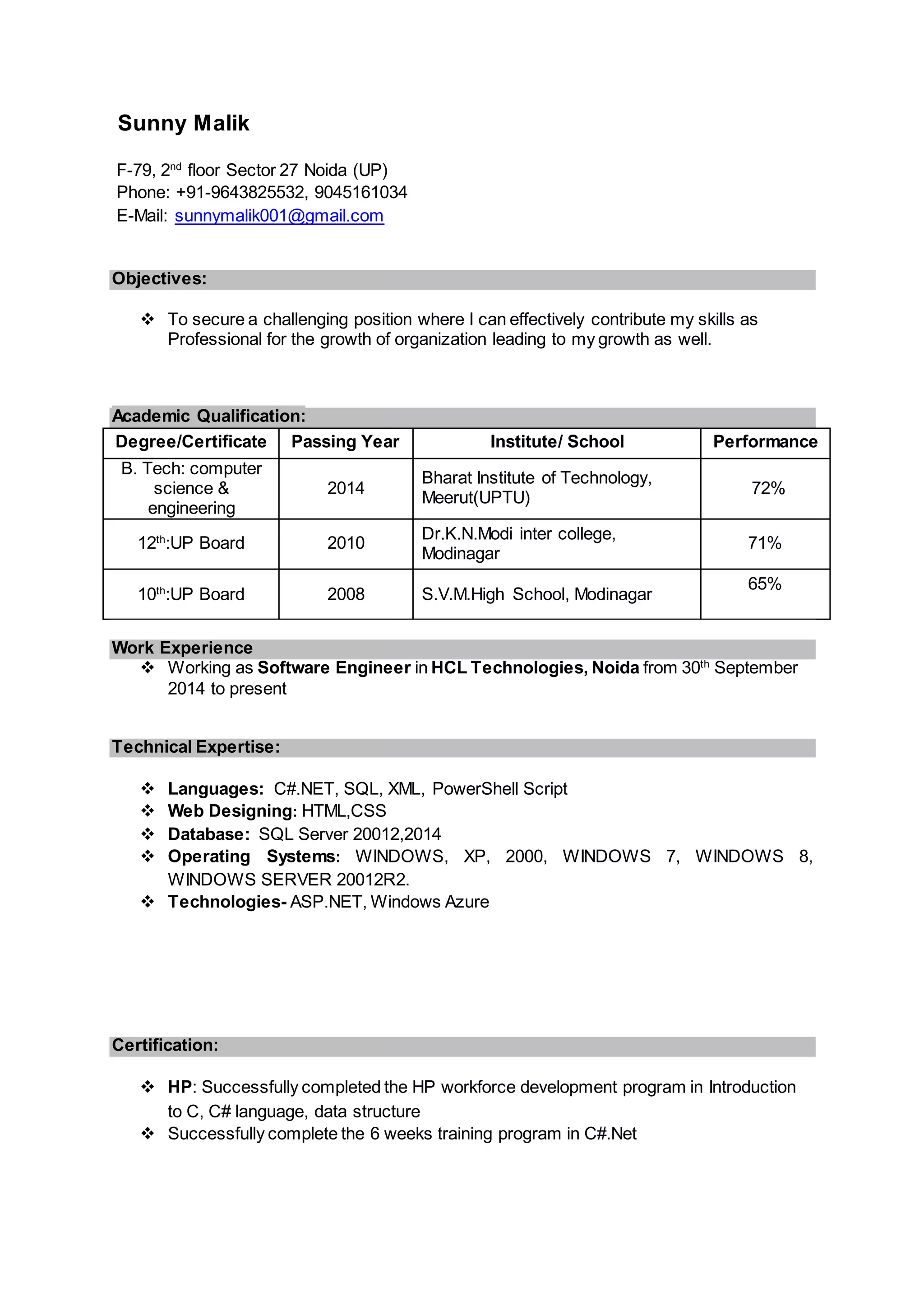 Sunny-malik-Resume | DOCX