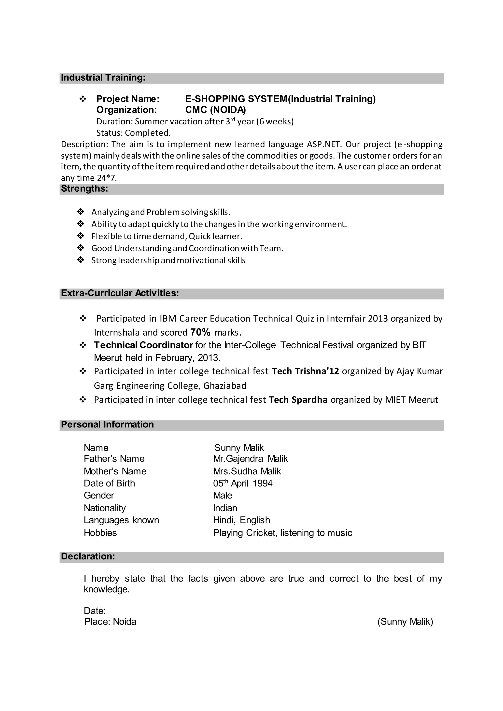Sunny-malik-Resume | DOCX