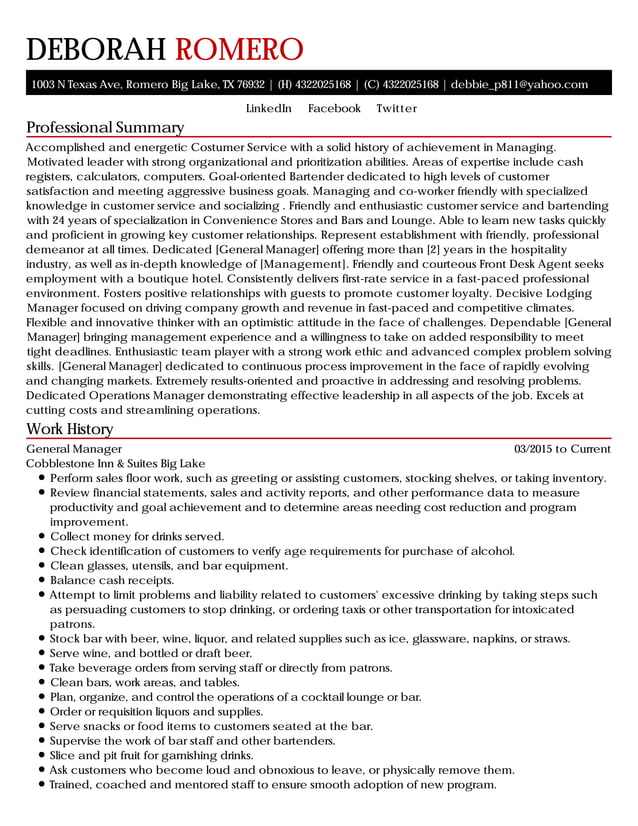Deborah Romero Resume 2 | PDF