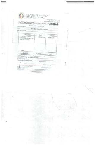 OFFICIAL RECEIPT | PDF