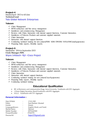 Hajeera Ahamed_profile.ocx | IT and Internet Support | Internet