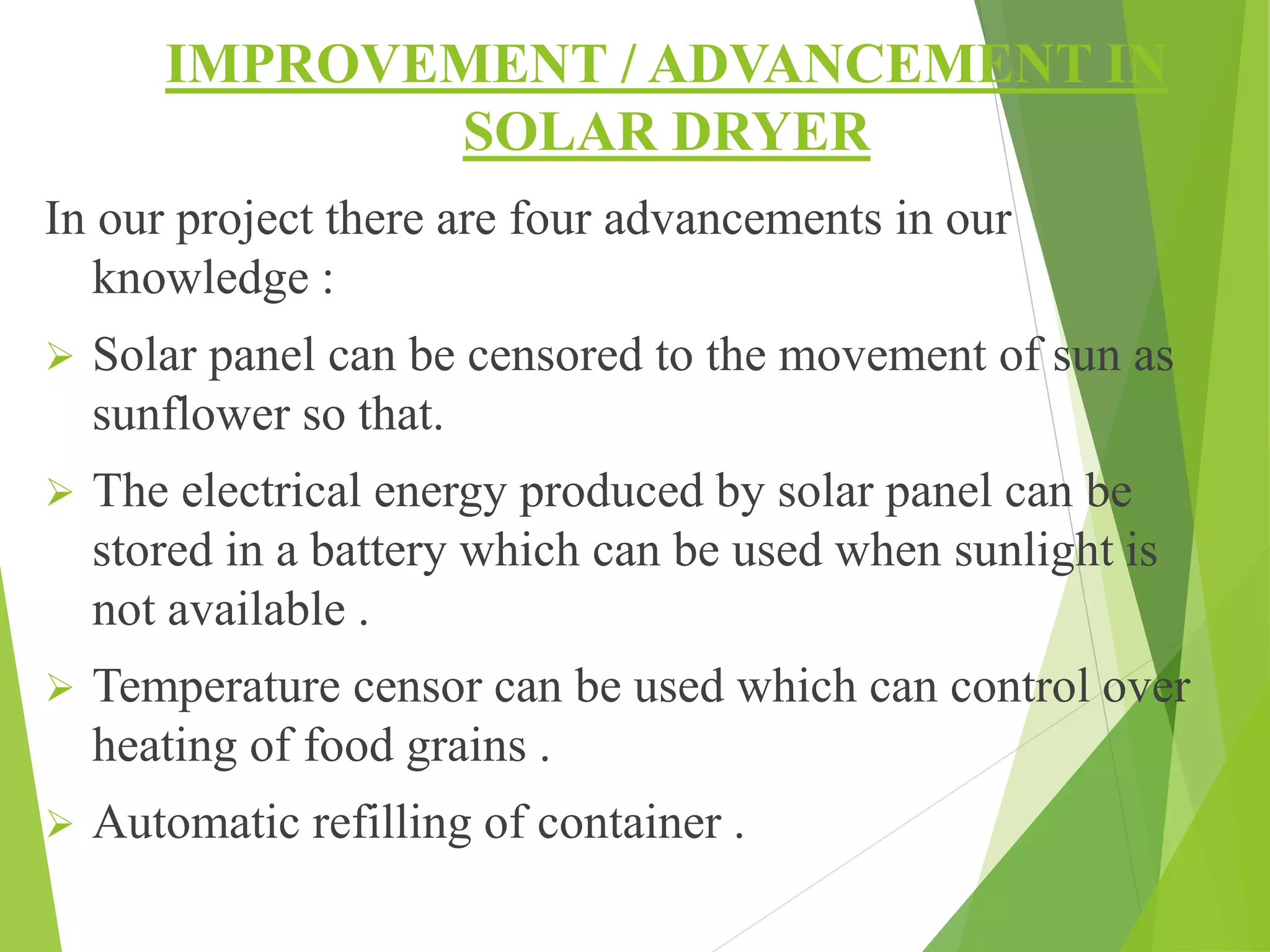 SOLAR DRYER ppt | PPTX