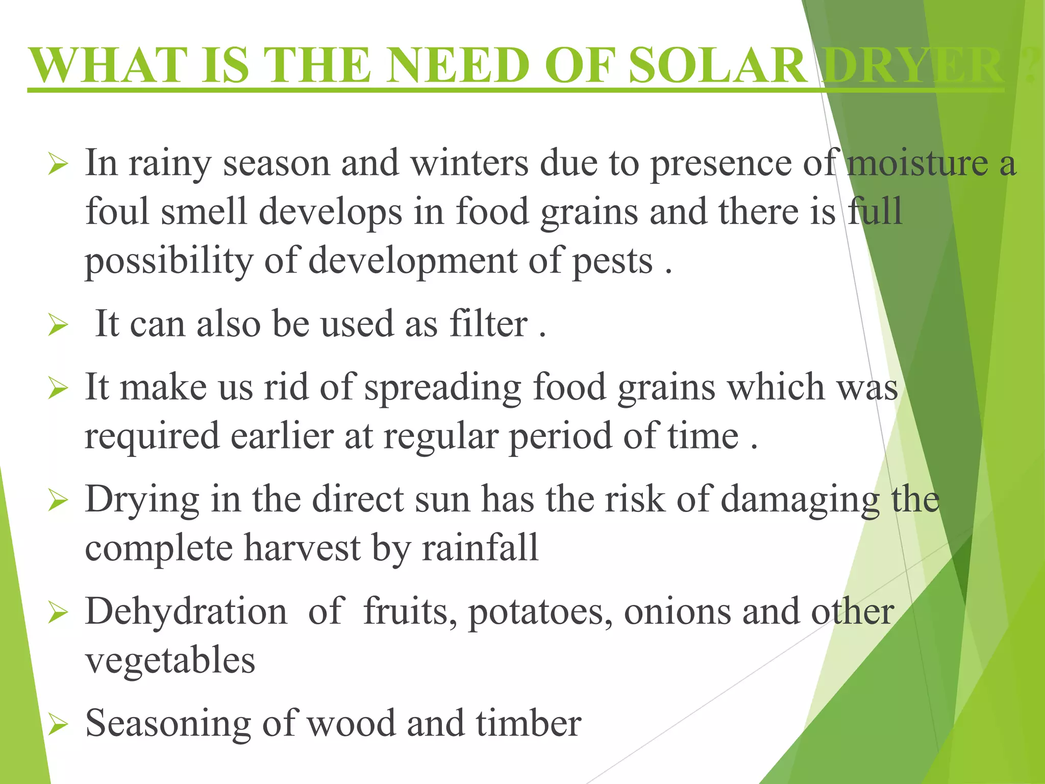 SOLAR DRYER ppt | PPTX