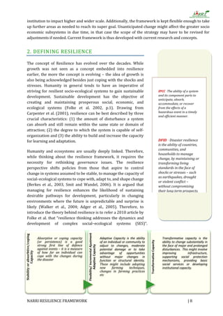 NARRI Resilience Framework | PDF