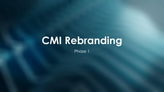 CMI Presentation Linkedin2 | PDF