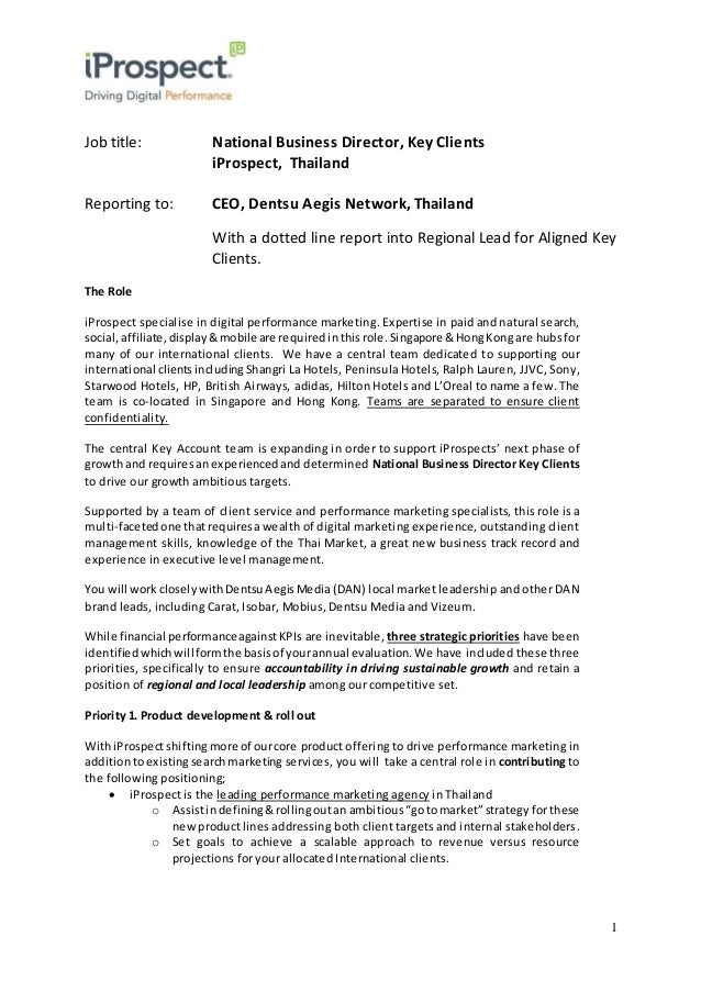 National Director Key Accounts