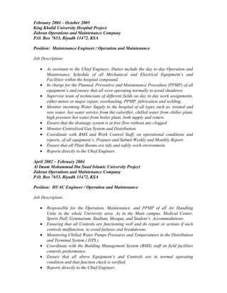 CV - MEP Inspector Engineer Froilan Ramos Balanao | DOC