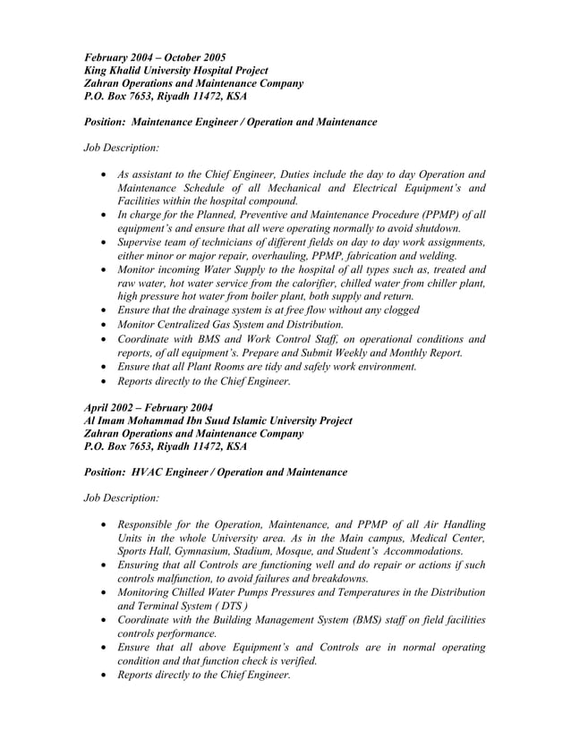 CV - MEP Inspector Engineer Froilan Ramos Balanao | DOC