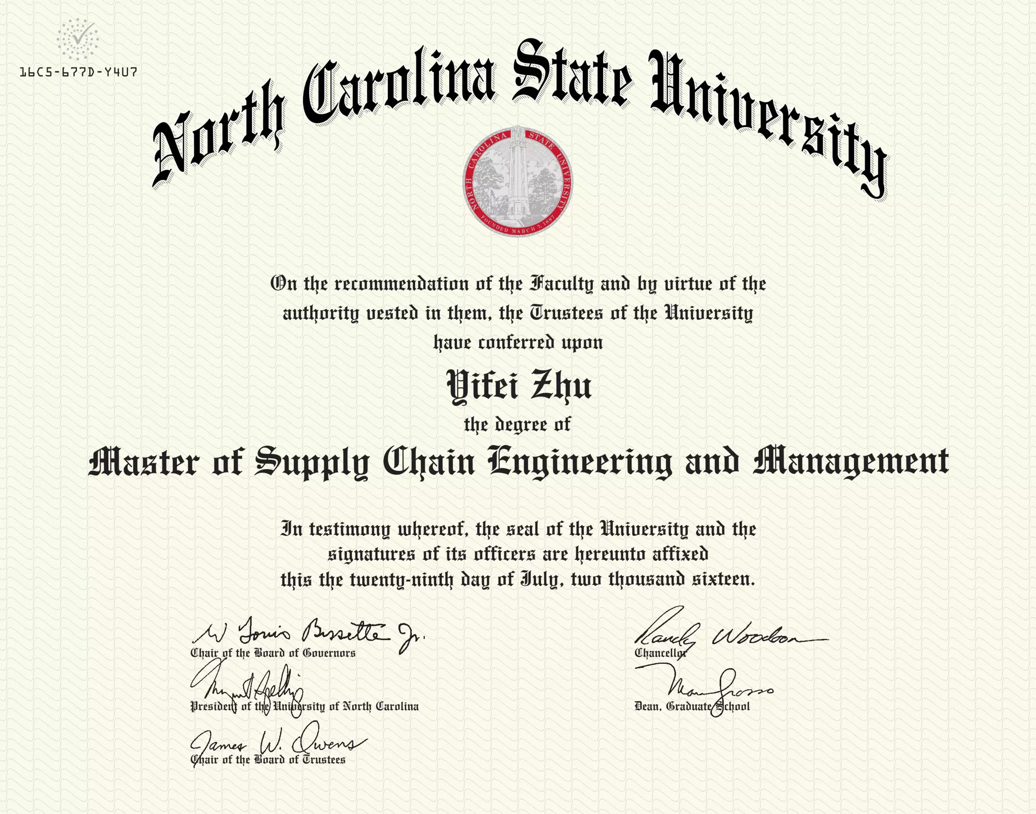 Master Certificate | PDF