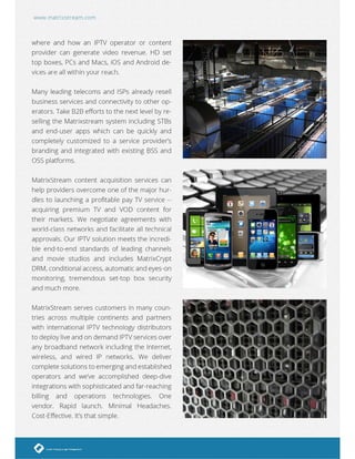 MatrixStream-Corporate-Brochure | PDF