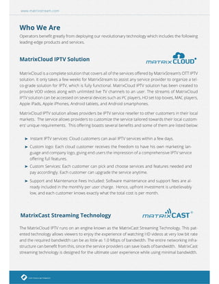 MatrixStream-Corporate-Brochure | PDF
