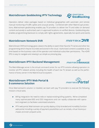 MatrixStream-Corporate-Brochure | PDF